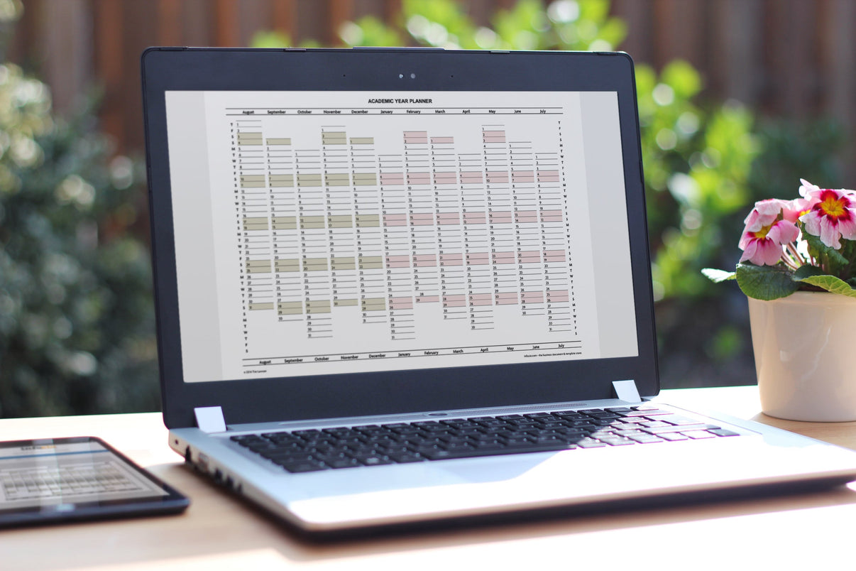 Academic Year Planner 2024-25 printable A4 or A3 – Infozio